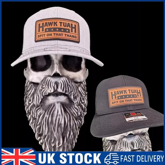 HAWK TUAH SPIT On That Thang 2025 Baseball Cap | Grey | Viral Hat Mens ...