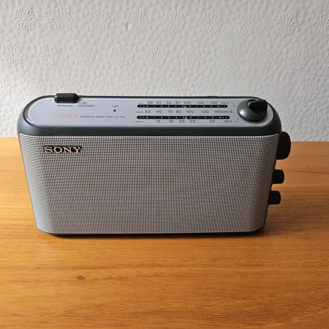 SONY ICF-703L 3 Band Portable Radio Mains & Battery £15.00 - PicClick UK