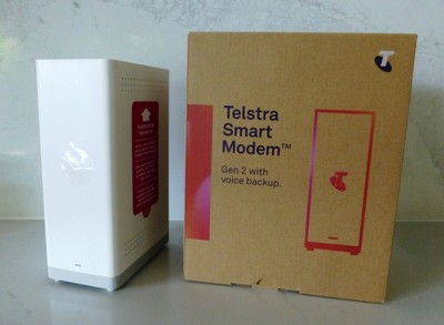 TELSTRA SMART MODEM Gen 2 w/voice FTTP/FTTC/HFC, Gen2 DJA0231 + SIM ...