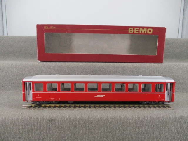 BEMO H0M 2210 851 Personenwagen Einheitswagen 2. Klasse der RhB in EVP ...