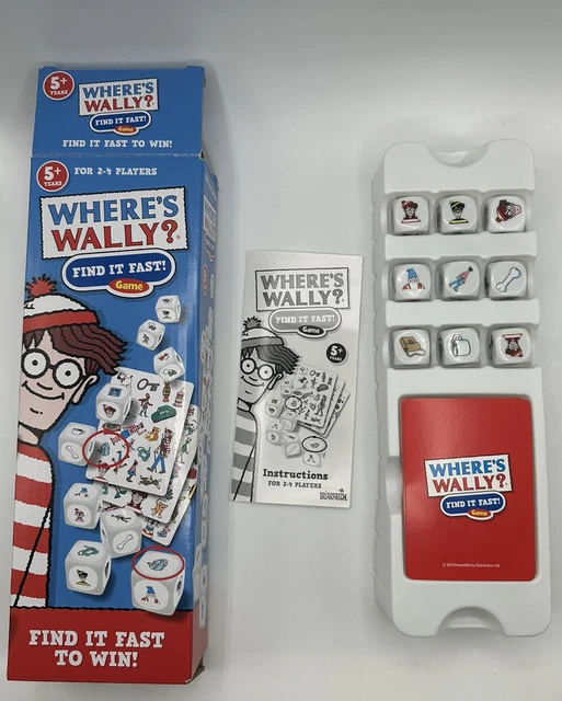 WHERES WALLY GAME Find It Fast 100% Complete & Boxed 2019 2-4 Players 5 ...