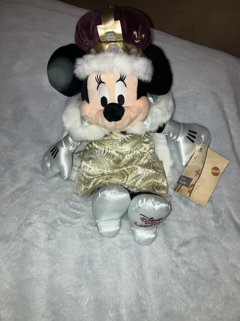 DISNEY STORE LONDON QUEEN MINNIE MOUSE SOFT TOY PLUSH New With Tags £30 ...