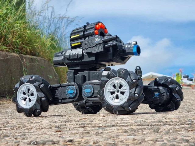 RC TANK NERF Bullet Soft Dart Firing Radio Control RC Car 4WD Drift ...