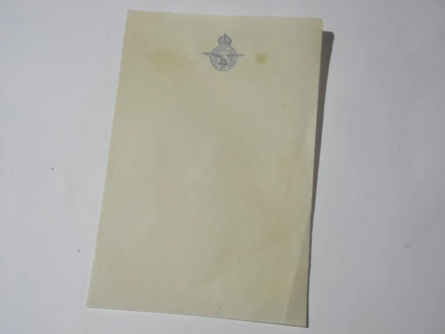 SINGLE SHEET OF WW2 Kings Crown RAF writing paper,ideal for displays £ ...