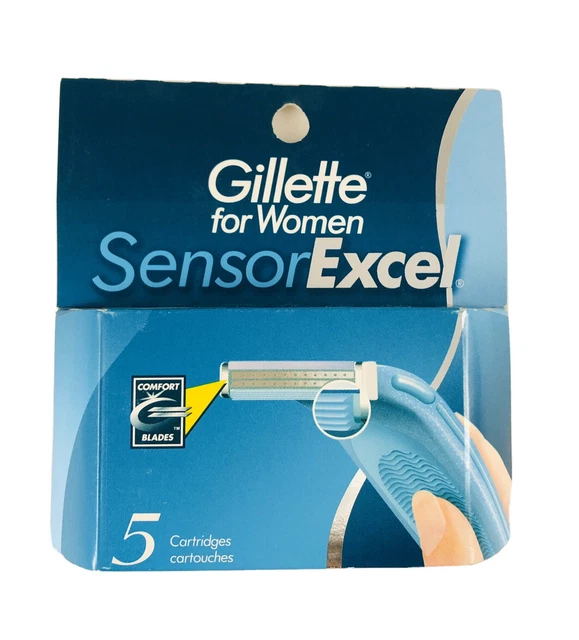 GILLETTE SENSOR EXCEL for Women Razor Blade Cartridges SensorExcel 5 ...