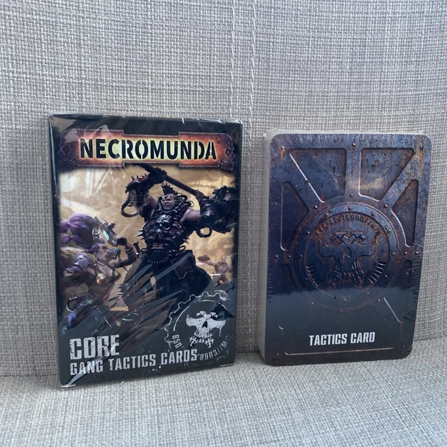 NECROMUNDA CORE GANG Tactic Cards + Hive War Card Pack - Brand new ...