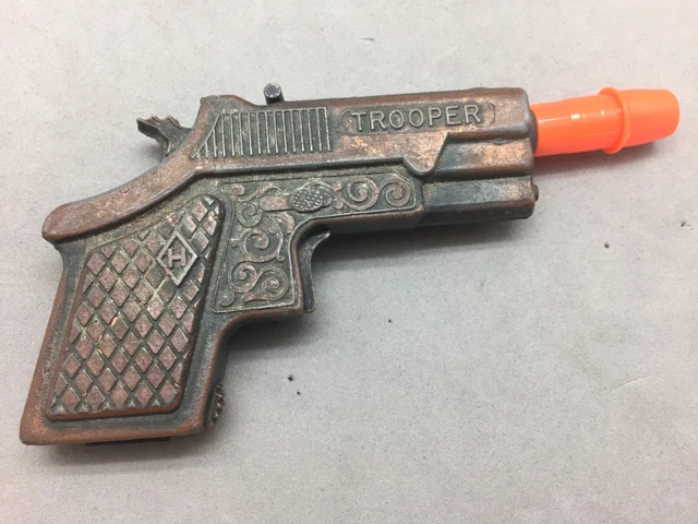 HALCO TROOPER DERRINGER Single Shot Cap Gun Toy 1950's Works Metal ...