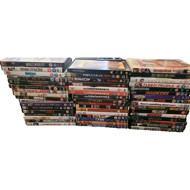 50 MIXED DVD Bulk Bundle Movies, Films Region 2 UK £21.48 - PicClick UK