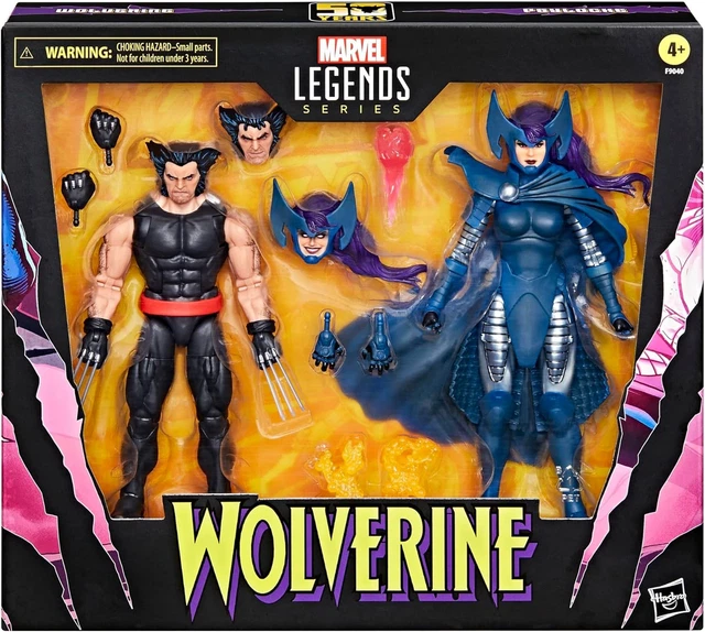MARVEL LEGENDS SERIES Wolverine and Psylocke, 50th Anniversary Comics ...