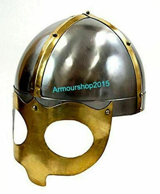 HELMET MEDIEVAL VIKING Mask Armor Helmet Collectible Deluxe Warrior ...