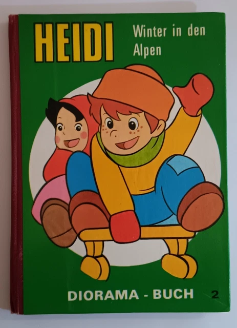 HEIDI - WINTER in den Alpen, Band 2, Diorama Buch, Pop Up Buch, 1977 ...