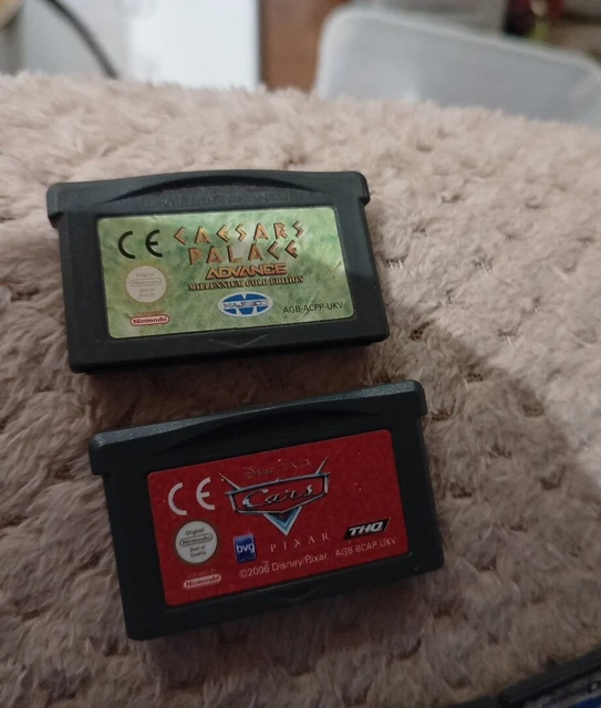 DISNEY PIXAR CARS / Caesars Palace Cartridge Nintendo Gameboy Advance ...