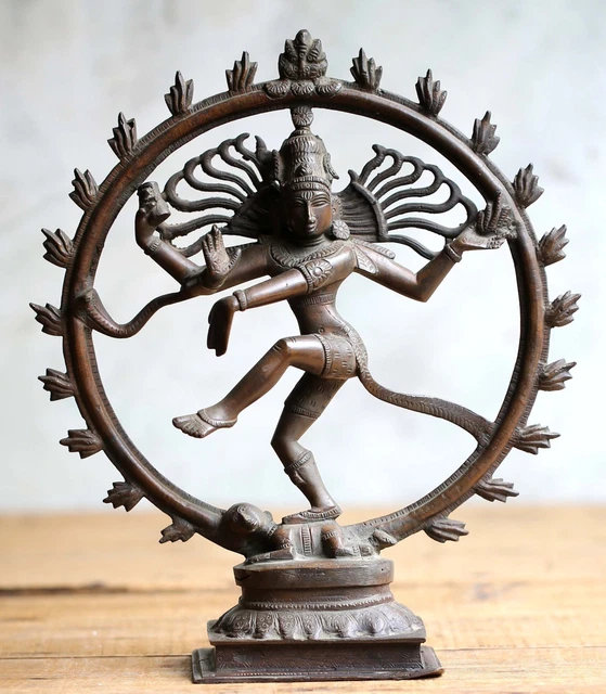 ANTIQUE BRONZE SHIVA Nataraja Figure Indian Religious Statue EUR 455,00 ...