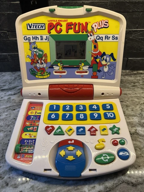 VINTAGE VTECH LITTLE Smart PC Fun Plus Electronic Learning Toy Laptop ...