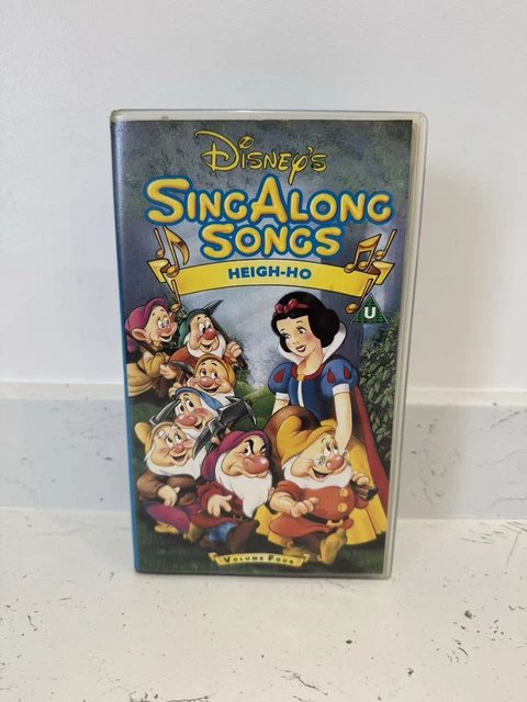VINTAGE WALT DISNEY Sing Along Songs Heigh Ho VHS Video Tape Original ...