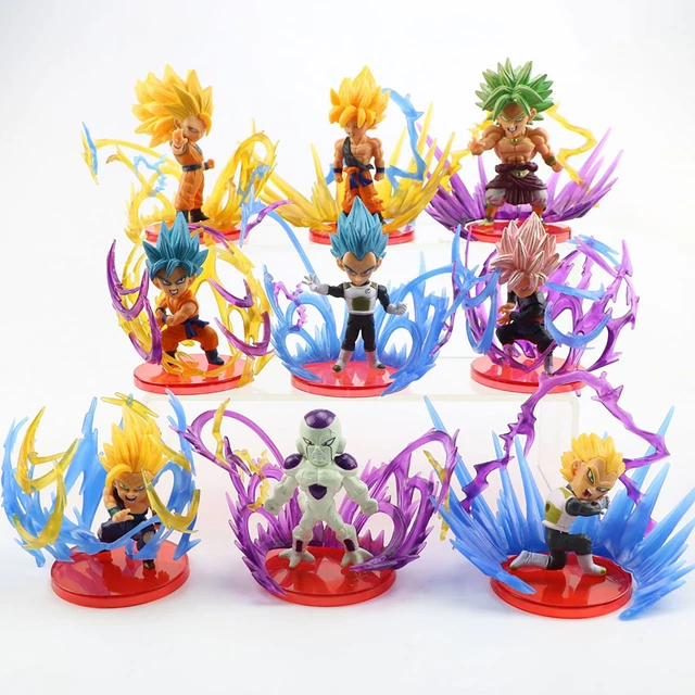 9 TYPES OF vindictive dragon ball figures Monkey King Vegeta Broly ...