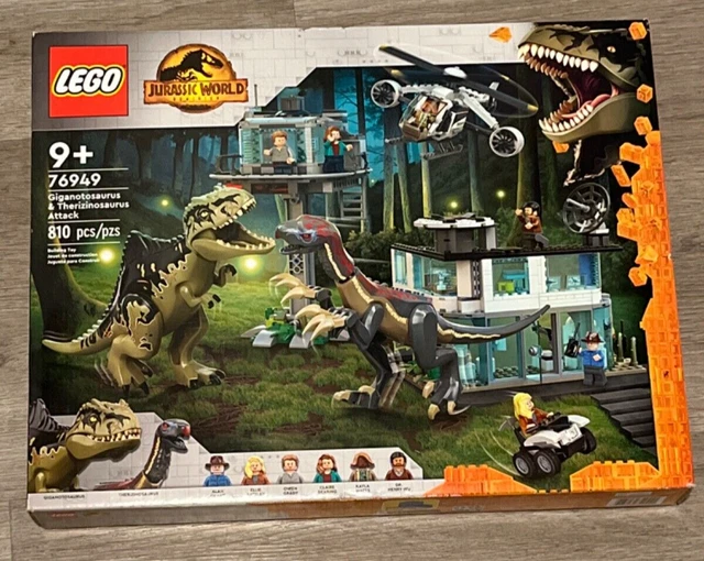 LEGO JURASSIC WORLD: Giganotosaurus & Therizinosaurus Attack Set 76949 ...