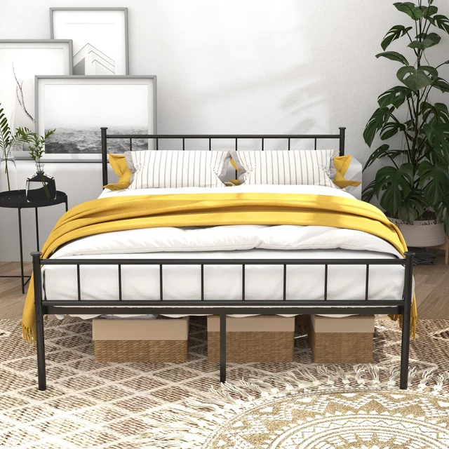 5FT METAL BED Frame with Victorian Vintage Style – Wrought Iron King ...