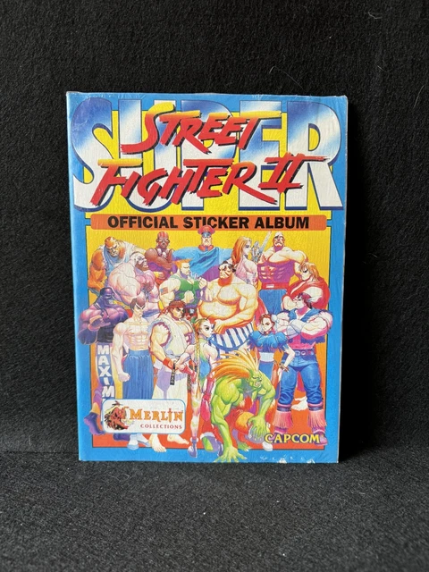 MERLIN CAPCOM SUPER Street Fighter II Sticker Album Gig 1990s NEW EUR ...