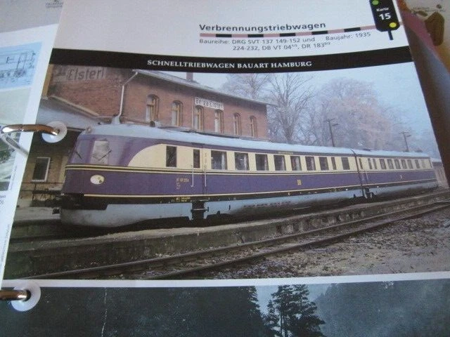 LOKPROFIL MIT AUFRISSZEICHNUNG VBT 15 Schnelltriebwagen Hamburg DRG SVT ...