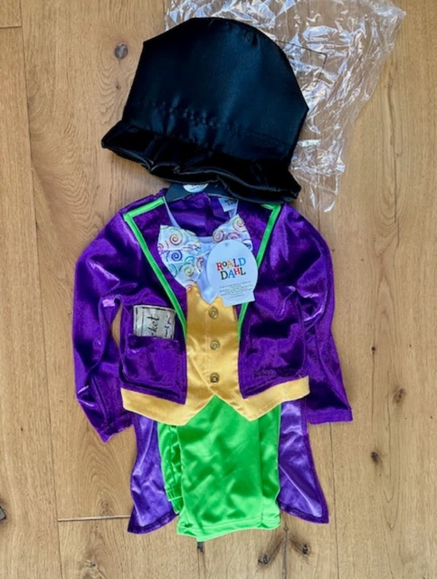 CHARLIE AND THE Chocolate Factory Willie Winks Costume 3-4 Years Brand ...