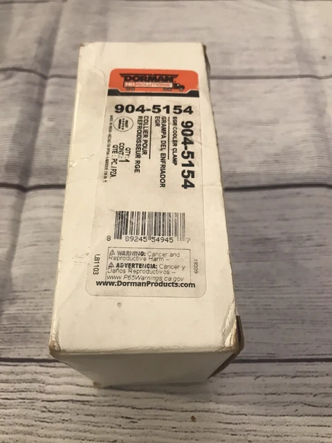 EXHAUST GAS RECIRCULATION (EGR) Cooler Clamp-EGR Cooler Clamp Dorman 904-5154 EUR 28,36 ...