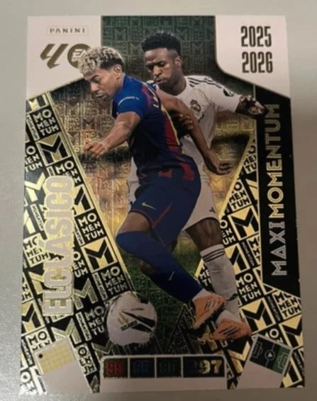 PANINI MOMENTUM 2025-2026 El Clásico Adrenalyn XL 2026 Lamine Yamal Vinicius EUR 39,95 - PicClick ES