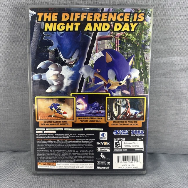 SONIC UNLEASHED (MICROSOFT Xbox 360, 2008) Hedgehog Complete w/ Manual £15.16 - PicClick UK