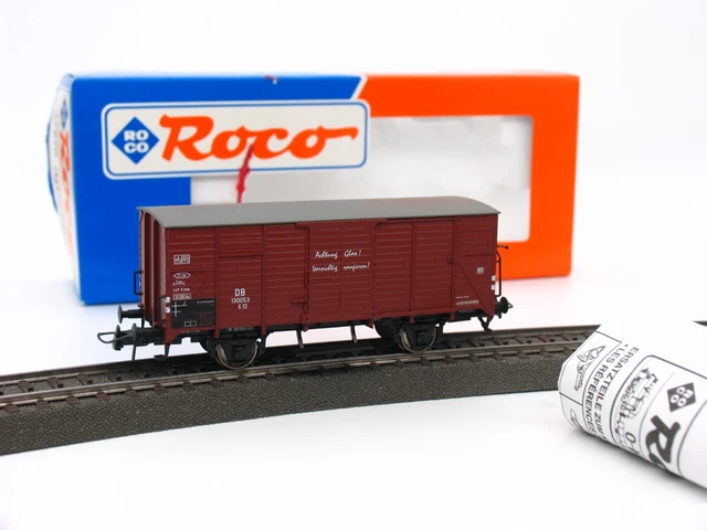 ROCO 47270 GEDECKTER Güterwagen Achtung Glas! DB H0 OVP HS 4297 EUR 19,99 - PicClick DE