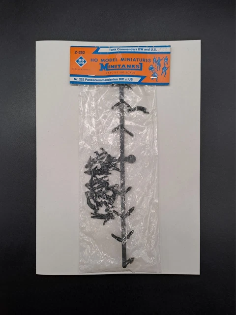 ROCO MINITANKS H0 Z-252 Panzerkommandanten / TANK COMMANDERS BW / US ...
