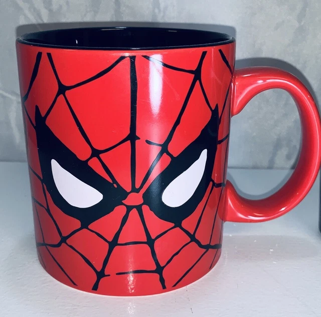 SPIDER-MAN SPIDER MAN Face Marvel Comics Red Ceramic 20 oz Coffee MUG ...