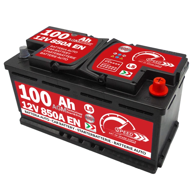 SPEED AGM AUTOBATTERIE 12V 100Ah 850A EN Start Stop EUR 124,90 - PicClick DE