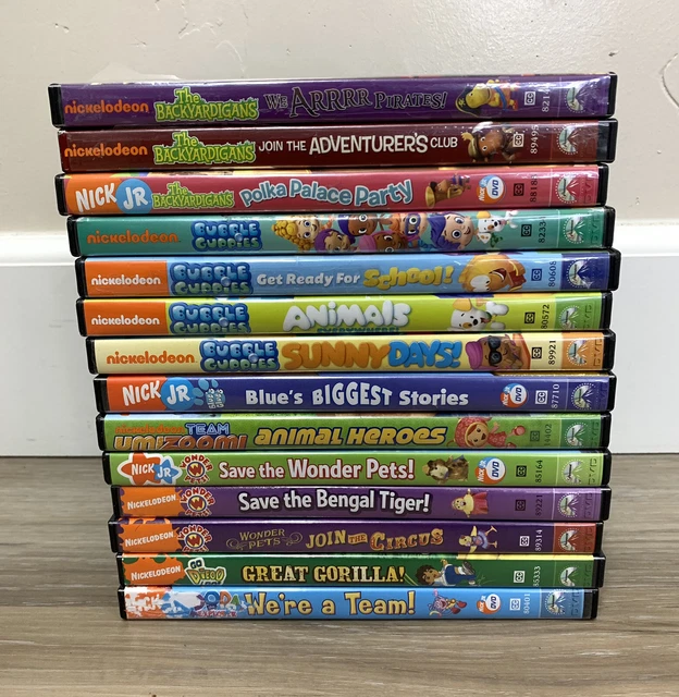 NICK JR. MIXED Lot Of 14 DVD The Backyardigans Bubble Gup Umizoomi ...