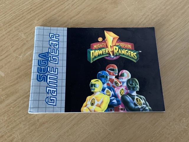 MIGHTY MORPHIN POWER Rangers - Sega Game Gear - PAL - Manuel seulement ...