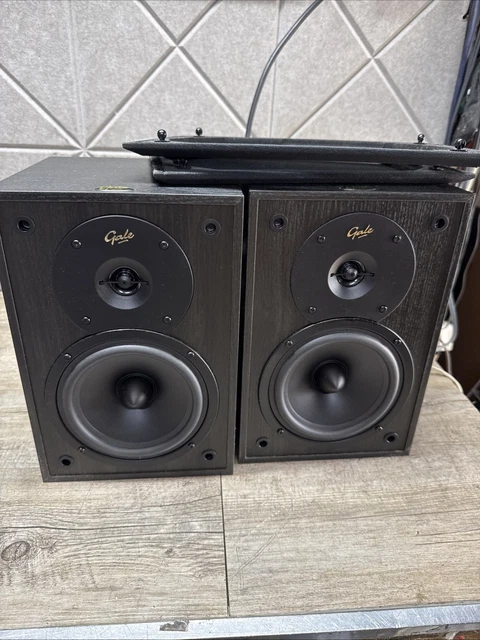 GALE MINI MONITOR Bookshelf Speakers 15-100W 6 Ohms Black Speaker Pair ...