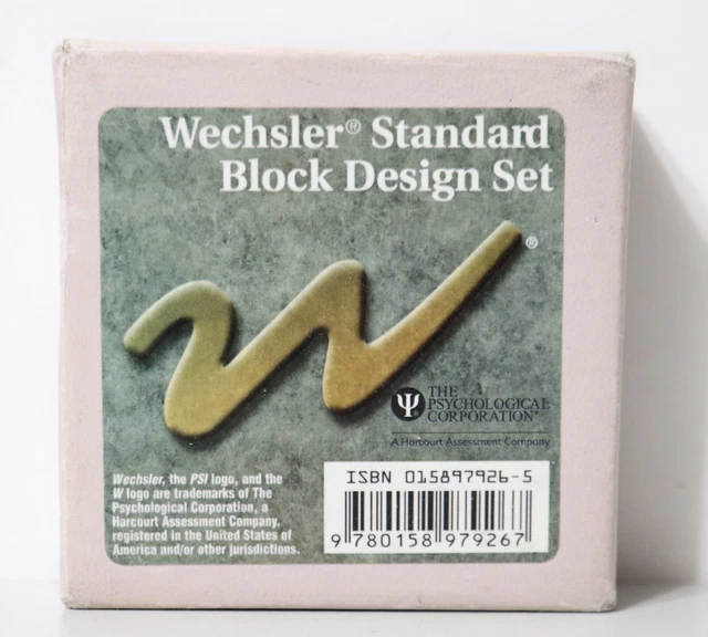 ENSEMBLE DE CONCEPTION de blocs standard Wechsler de WISC-IV EUR 786,24 ...