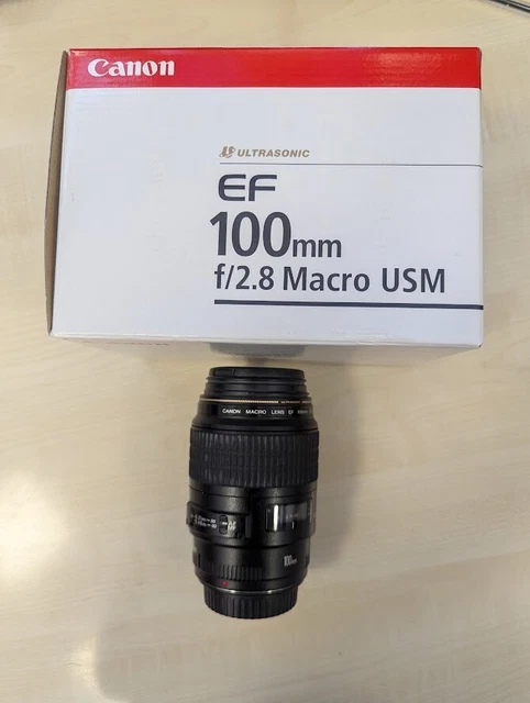 CANON EF 100MM F/2.8 Macro USM Lens £150.00 - PicClick UK