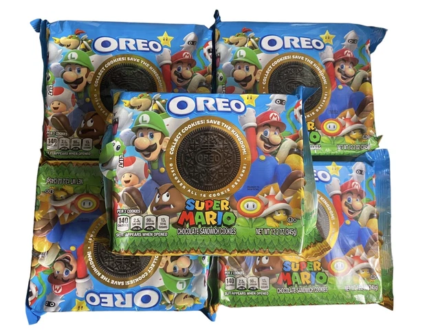 SUPER MARIO OREO Chocolate Sandwich Cookies, Limited Edition 12.2 oz ...