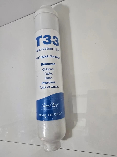 SIM PURE T33-F10-QC Post-Carbon Water Filter $7.95 - PicClick