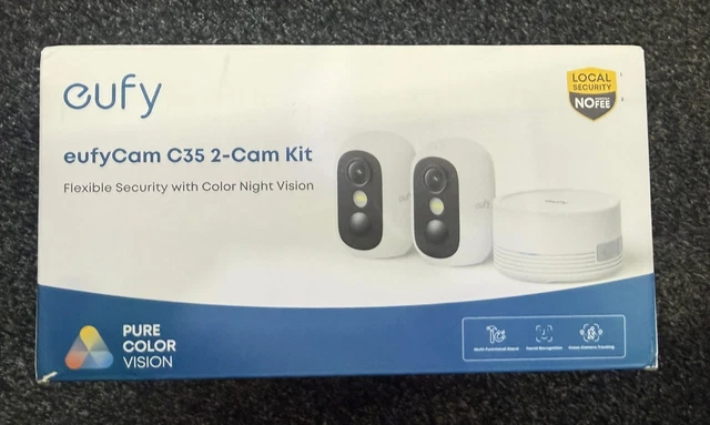 EUFY SECURITY EUFYCAM C35 2-Cam Kit, Wireless Security Indoor/Outdoor ...
