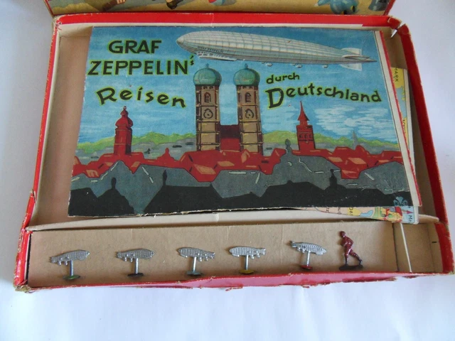 RARE BOARD GAME Count Zeppelin Travels Through Germany Pre-War 1920/30 ...