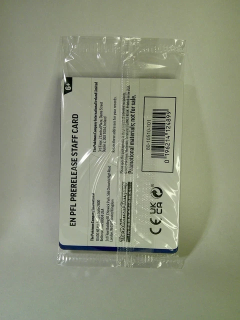 POKÉMON TCG - Phantasmal Flames Prerelease Staff Promo Set SEALED - All ...