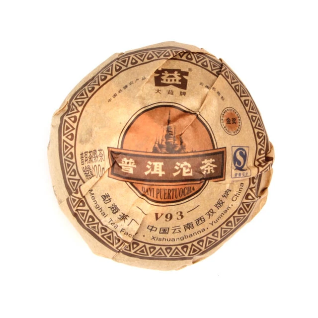 TAETEA V93 2008 801 Yunnan MengHai Dayi Puer Tuocha Premium mûr Pu Er Tuo Cha EUR 24,44 ...