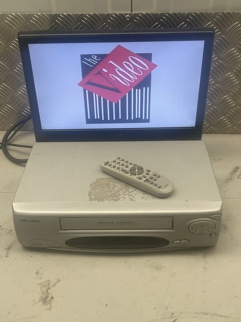 BUSH VCR905SIL/A VCR VHS Video Tape Player Recorder Remote Scart Movie ...