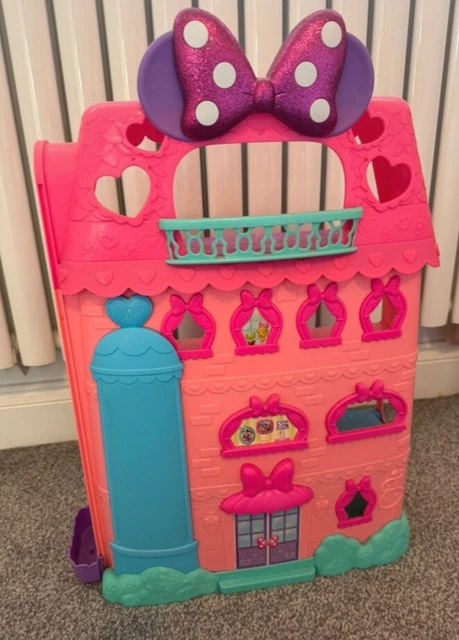 DISNEY MINNIE MOUSE Bow-Tel Hotel Dollhouse Playset £30.00 - PicClick UK