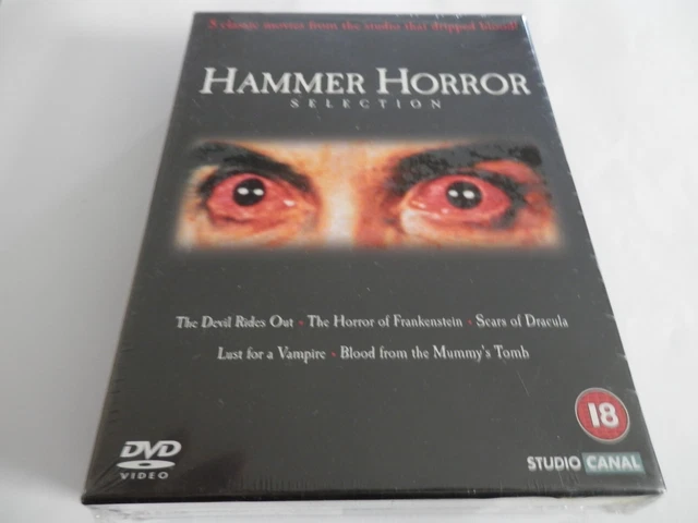 HAMMER HORROR SELECTION: 5 film dvd.. Lust for a Vampire / Scars ...