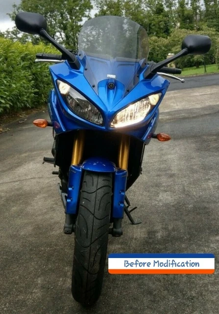 YAMAHA FZ8 FAZER Twin Dual Light Mod Headlight Wiring Kit Modification ...