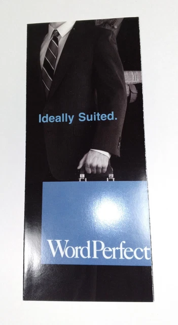 RARE - WORDPERFECT Brochure 1980's IBM PC Wordstar apple ps/2 word microsoft $19.00 - PicClick CA