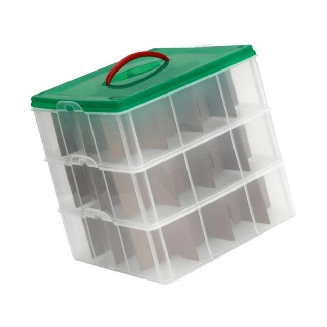 SNAPWARE SNAP 'N Stack Square 3-Tier Seasonal Ornament Storage ...