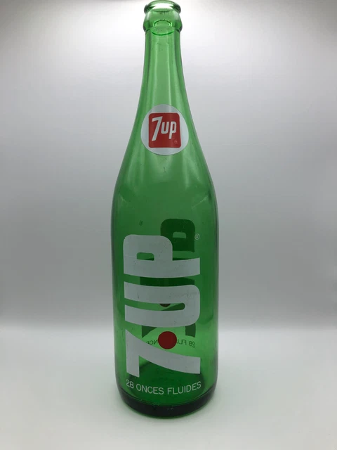 VINTAGE 7UP BOTTLE 28oz Green $18.00 - PicClick CA
